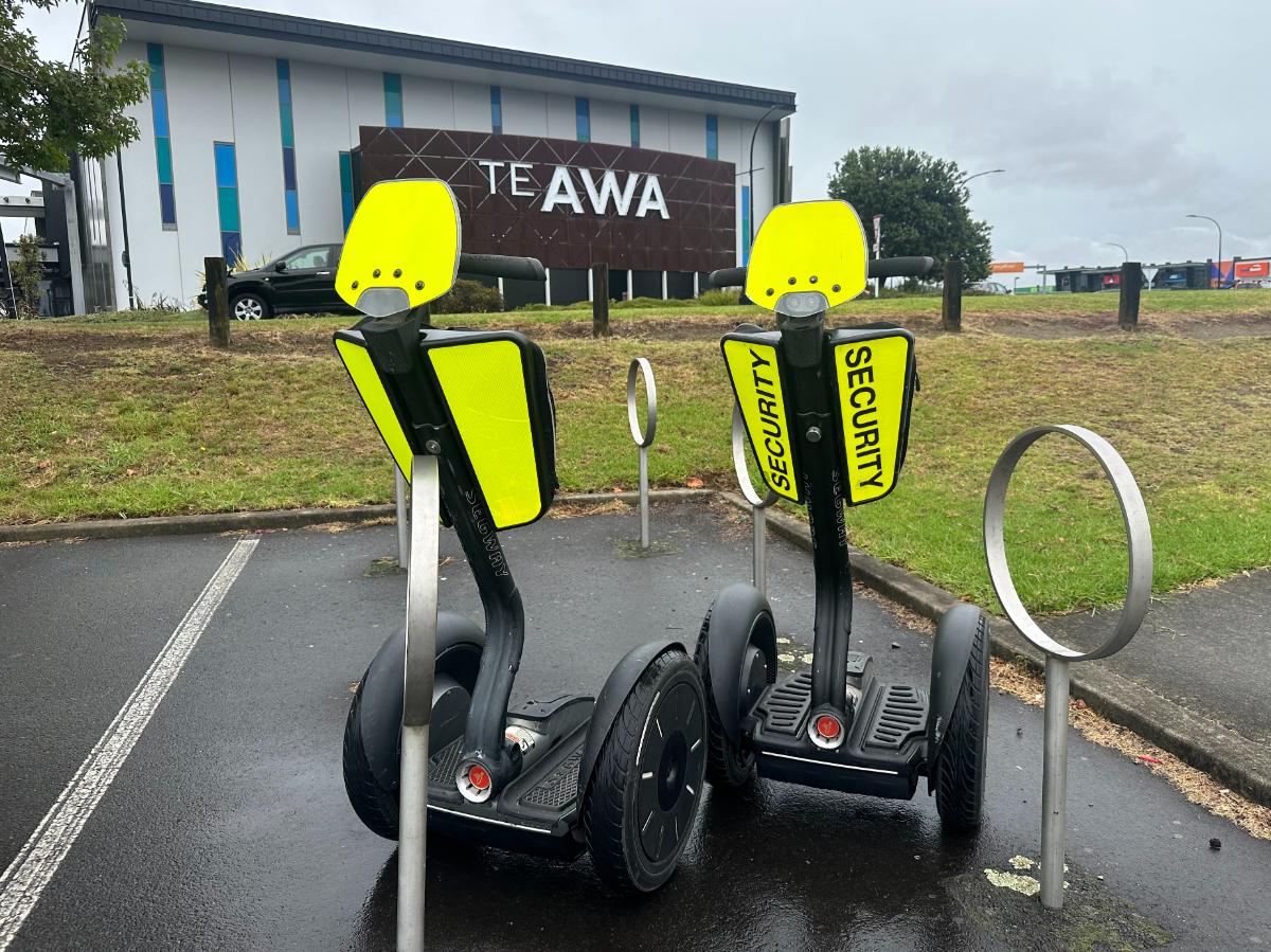 Segway PTs on Patrol from The Base to St Patrick's Day Parade; Univers ...
